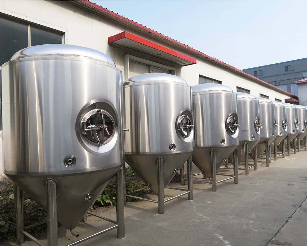 Food grade stainless steel 100L-1000L jacketed conical fermentation ...